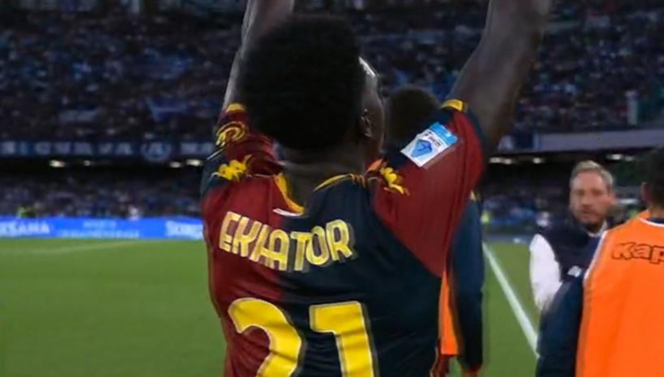 Genoa, Ekhator di tacco sblocca il match contro il Napoli - Gianluca Di ...
